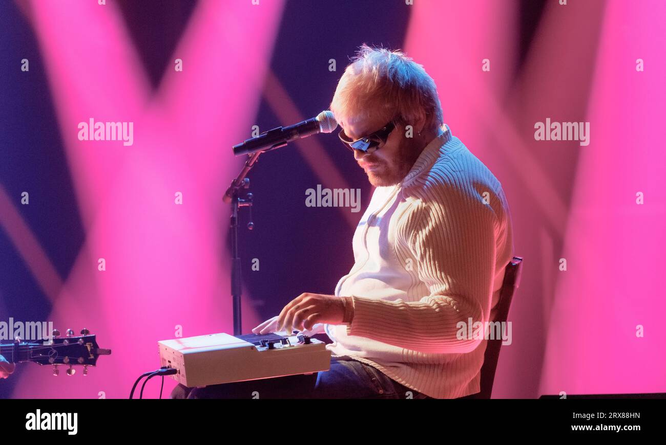 Hamburg, Germany. 23rd Sep, 2023. The nominated Swedish singer Hannes ...