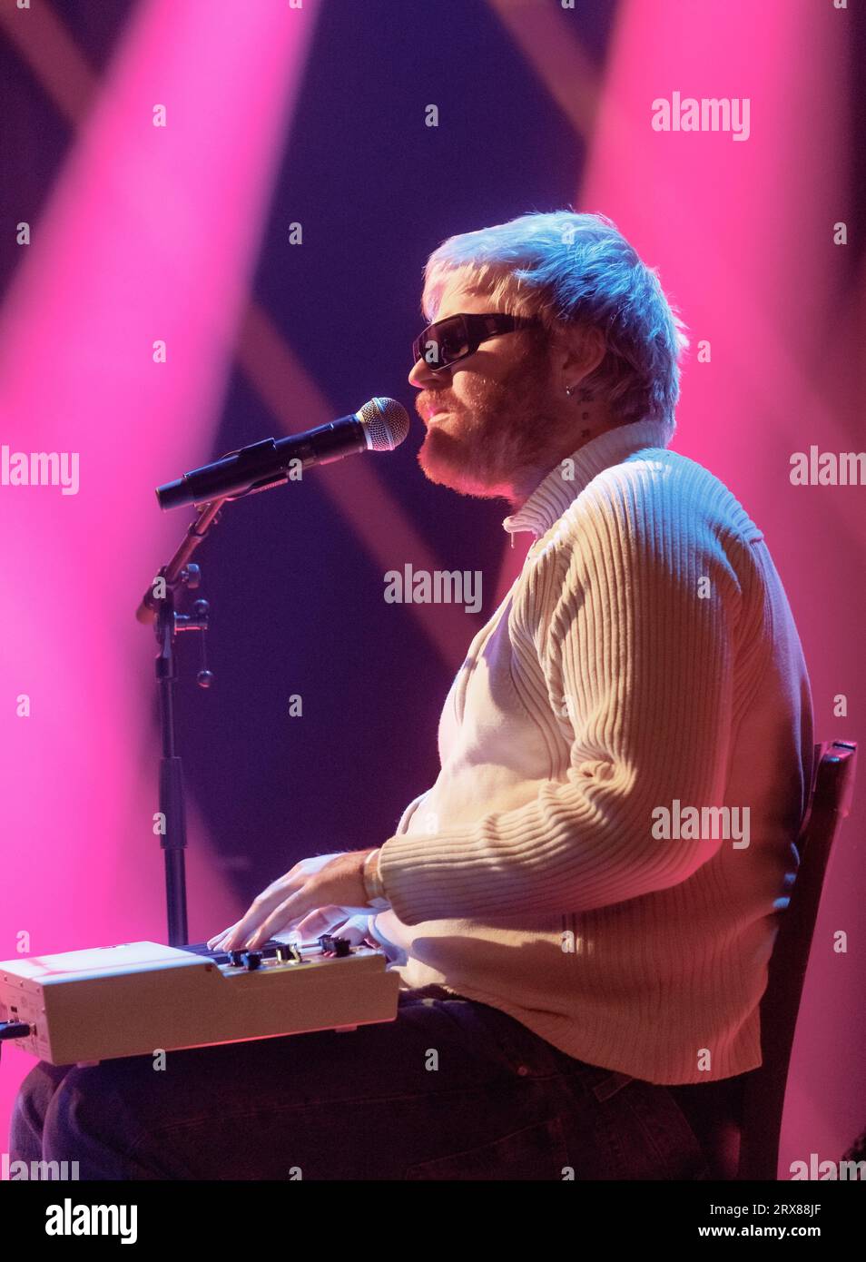 Hamburg, Germany. 23rd Sep, 2023. The nominated Swedish singer Hannes ...