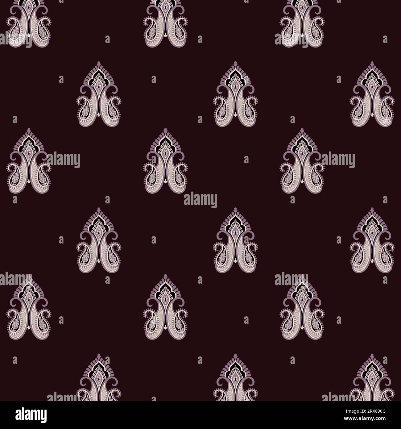 A dark wallpaper with intricate and ornate designs, seamless repeated ...