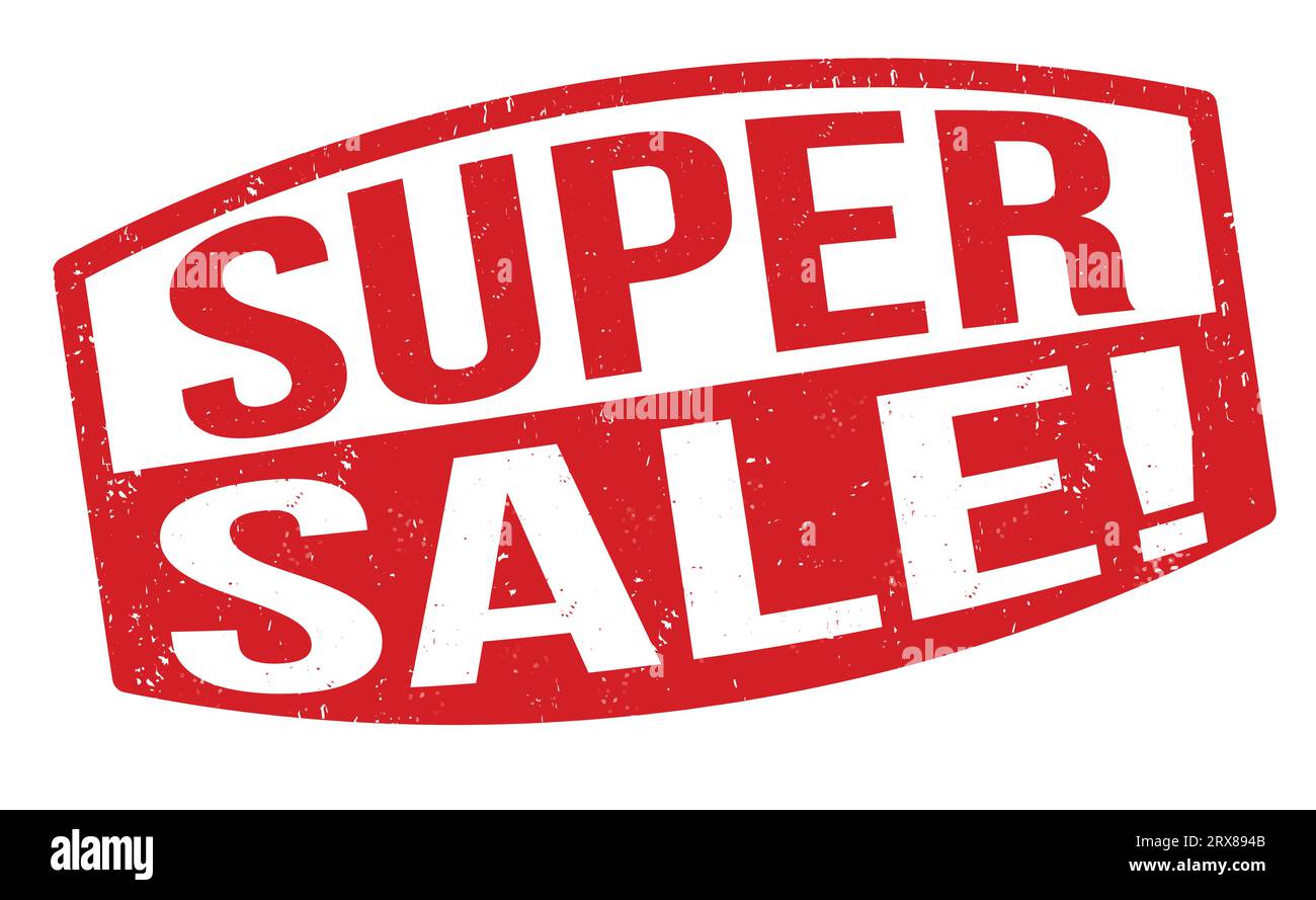 Super sale grunge rubber stamp on white background, vector illustration ...