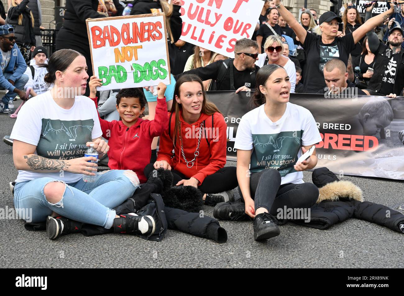 American Bully XL Protest in opposition to Prime Minister Rishi Sunak's ...