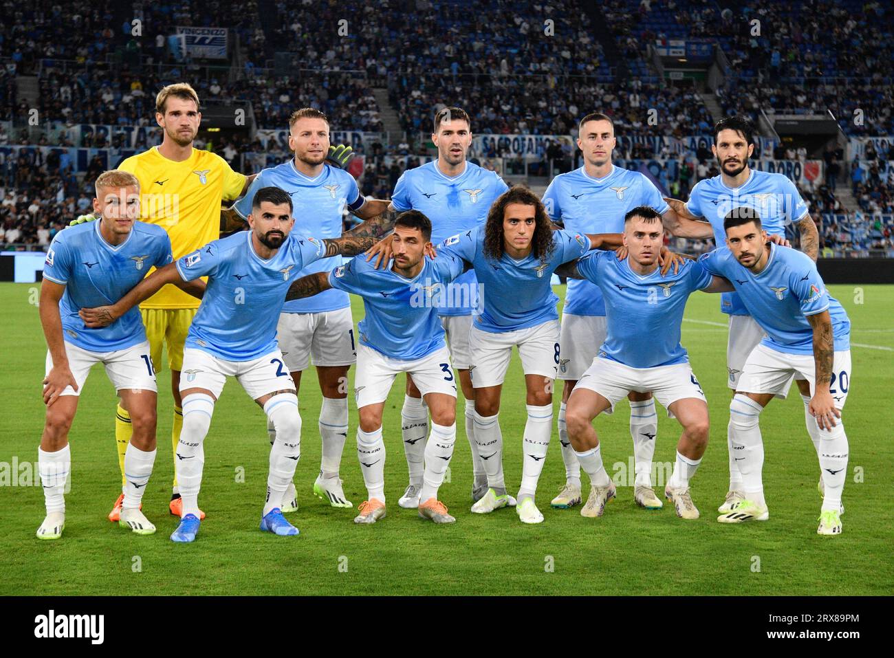 Rome, Italy. 23rd Sep, 2023. SS Lazio team during the Italian Football ...