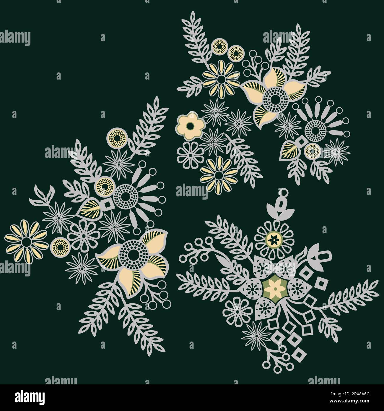 Spring garden flowers table Stock Vector Images - Alamy