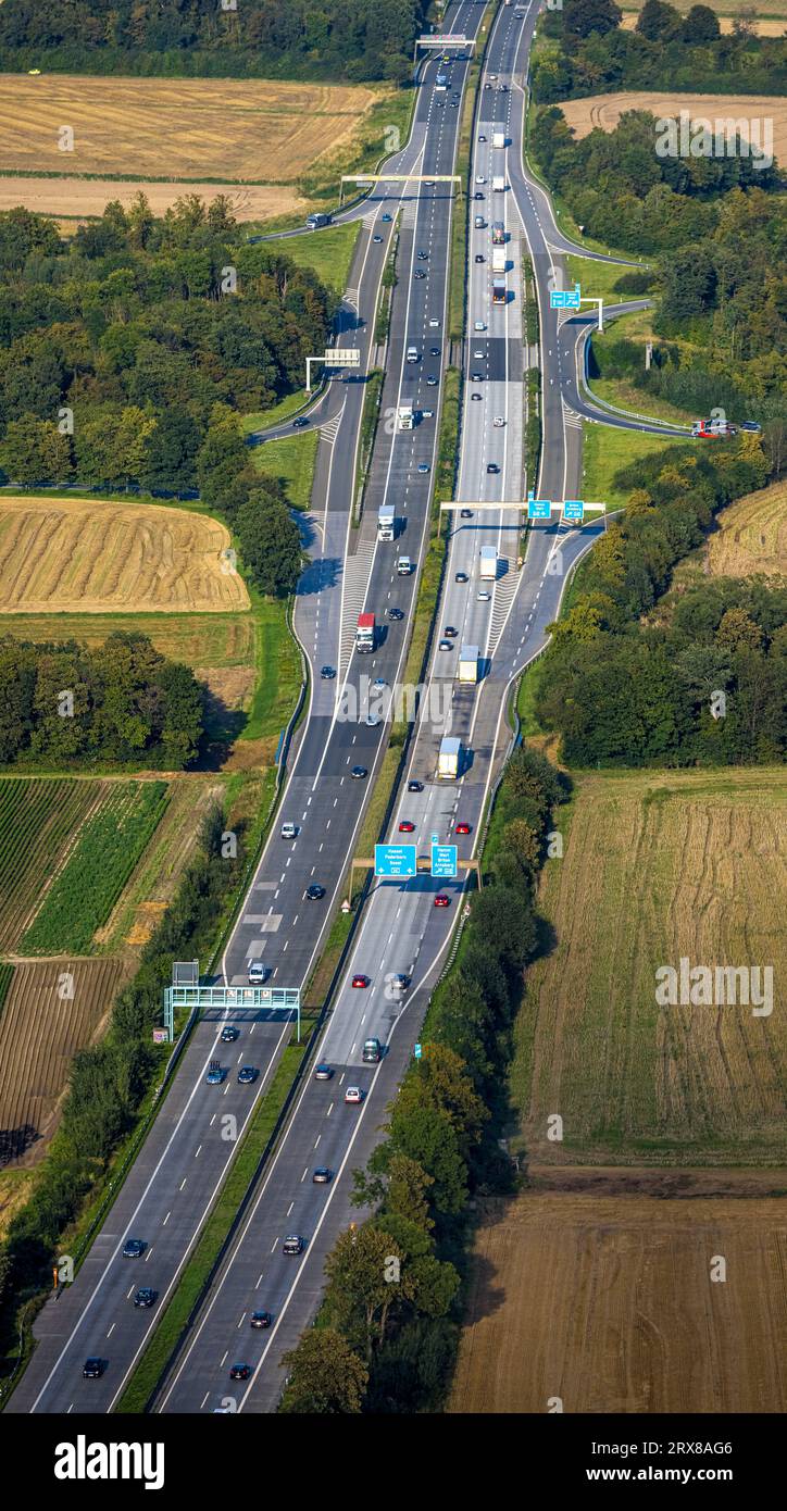 Werl interchange of the a44 freeway and a445 freeway hi-res stock ...