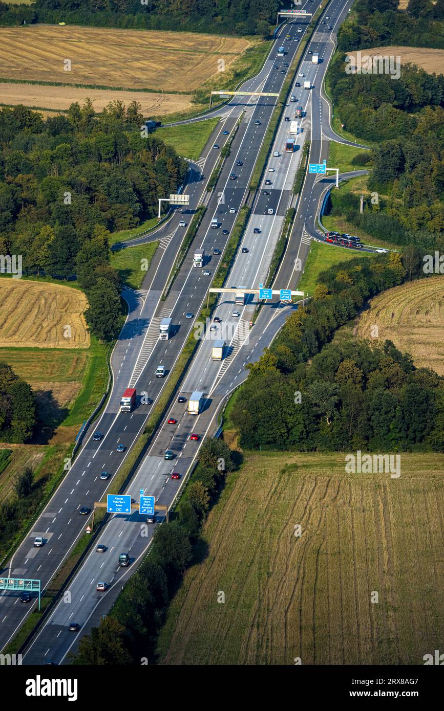 Werl interchange of the a44 freeway and a445 freeway hi-res stock ...
