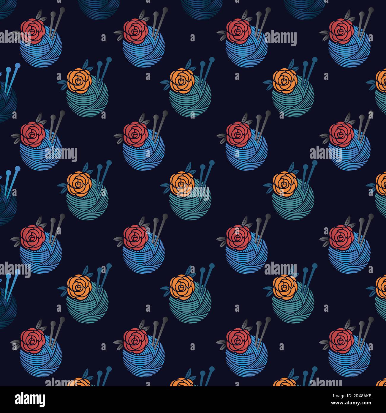 Striking blue flowers Stock Vector Images - Alamy