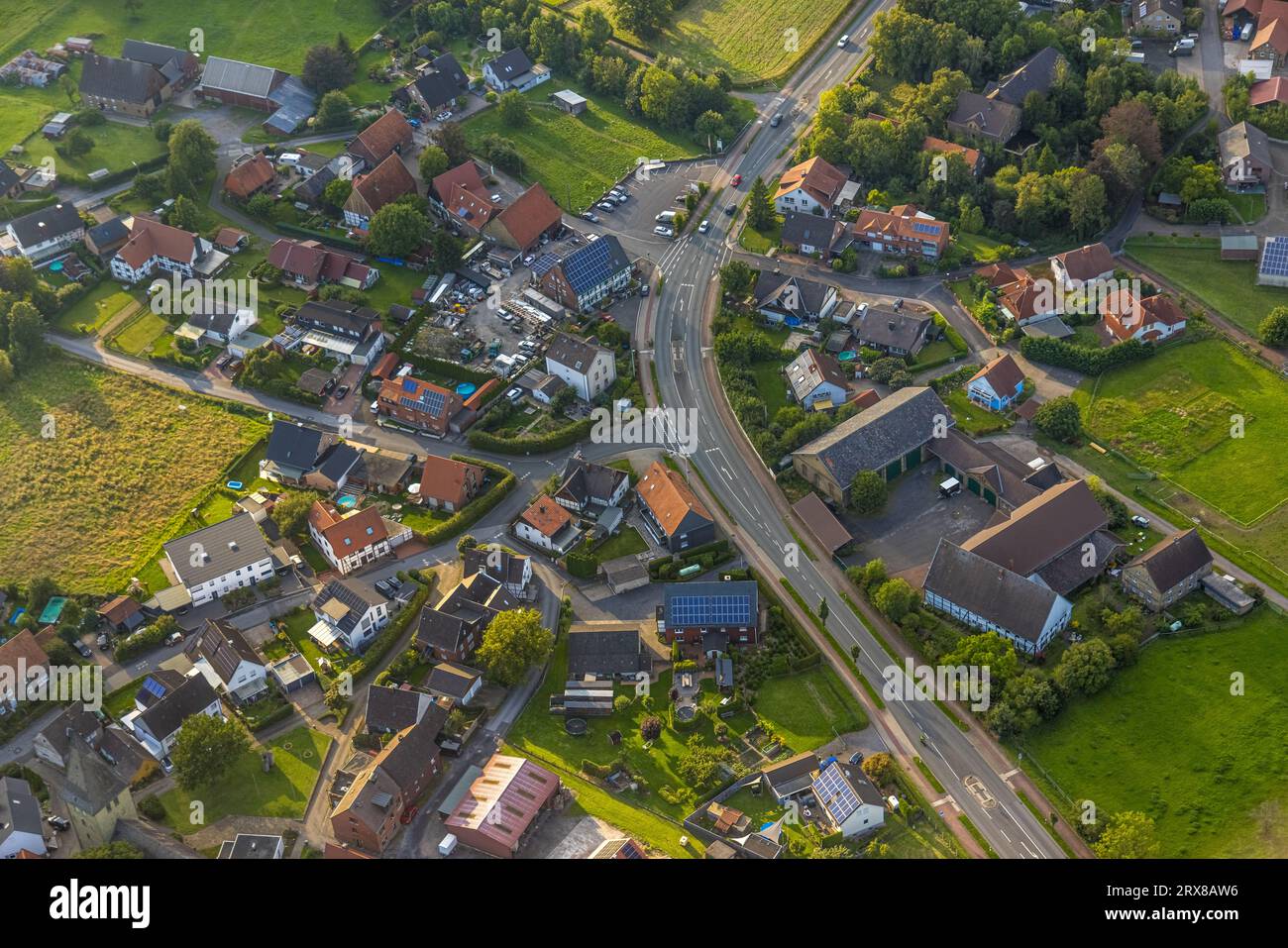 Village center werler strasse corner schluchtweg hi-res stock ...