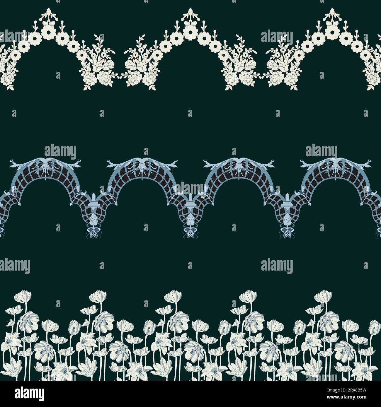 Sets of repeated seamless patterns, borders Stock Vector Image & Art - Alamy