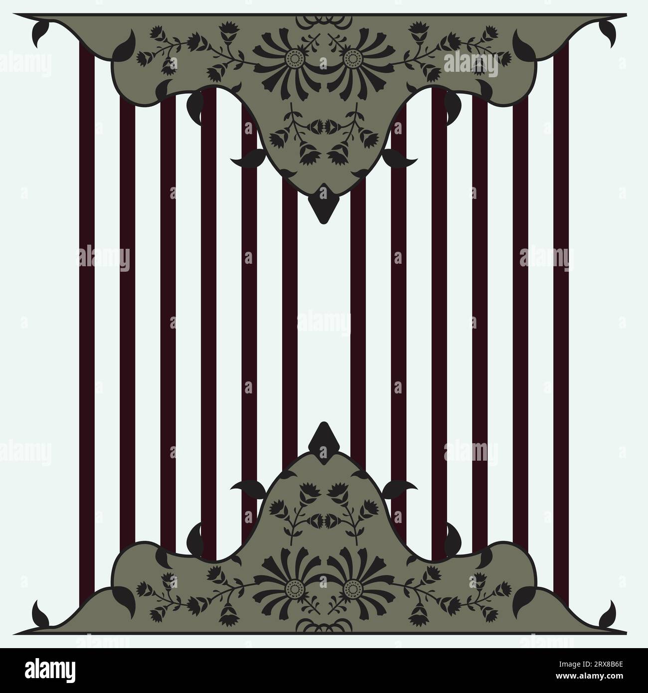 Victorian lattice Stock Vector Images - Alamy