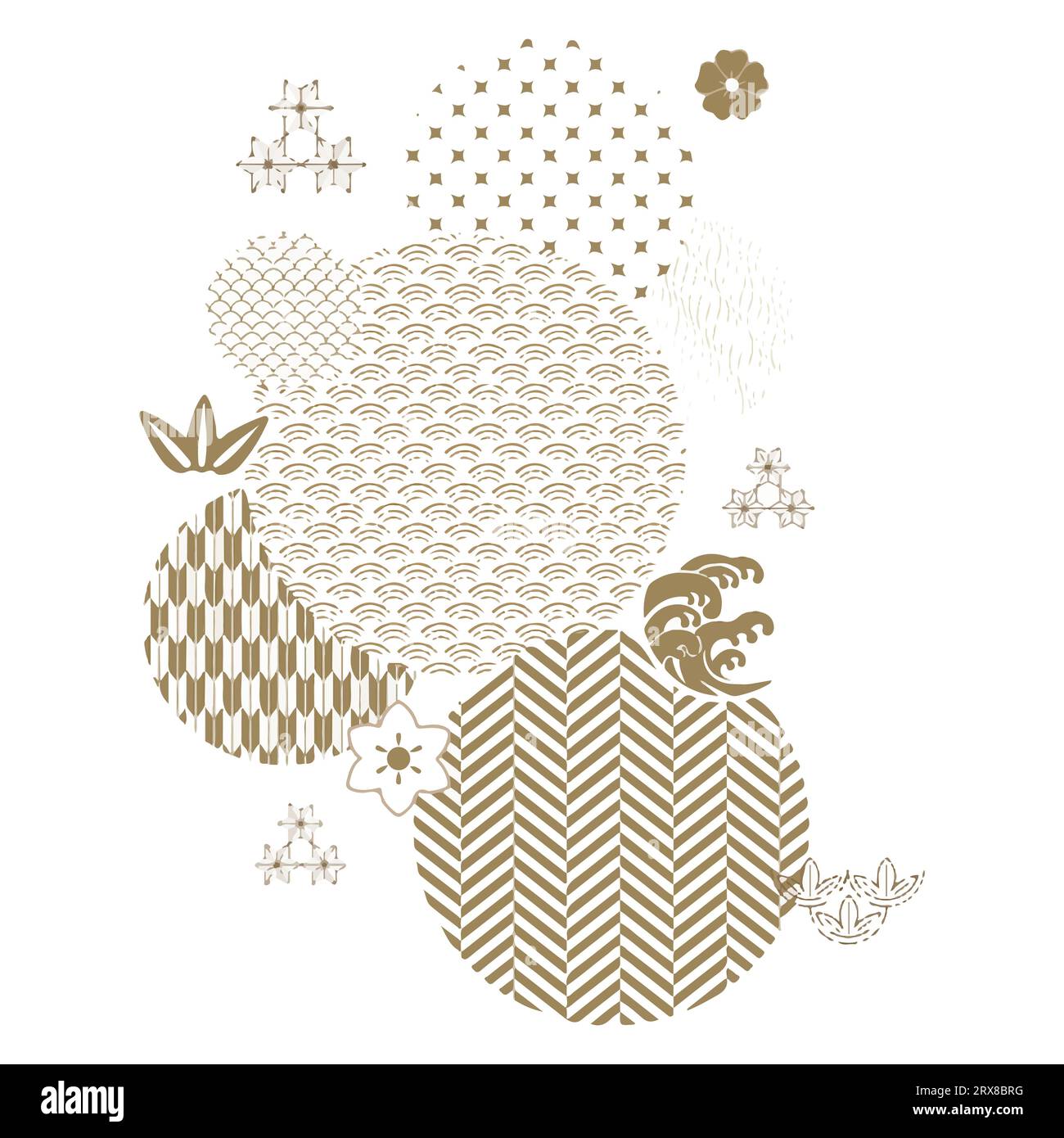 Flat fruit flower pattern Cut Out Stock Images & Pictures - Alamy