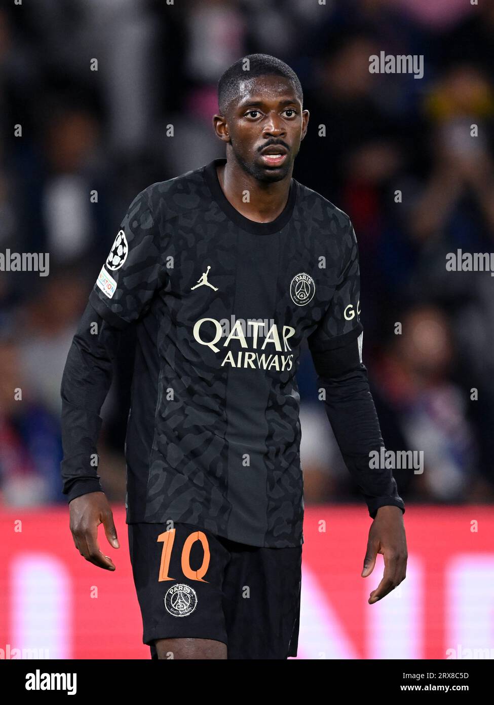 PARIS - Ousmane Dembele of Paris Saint-Germain during the UEFA ...