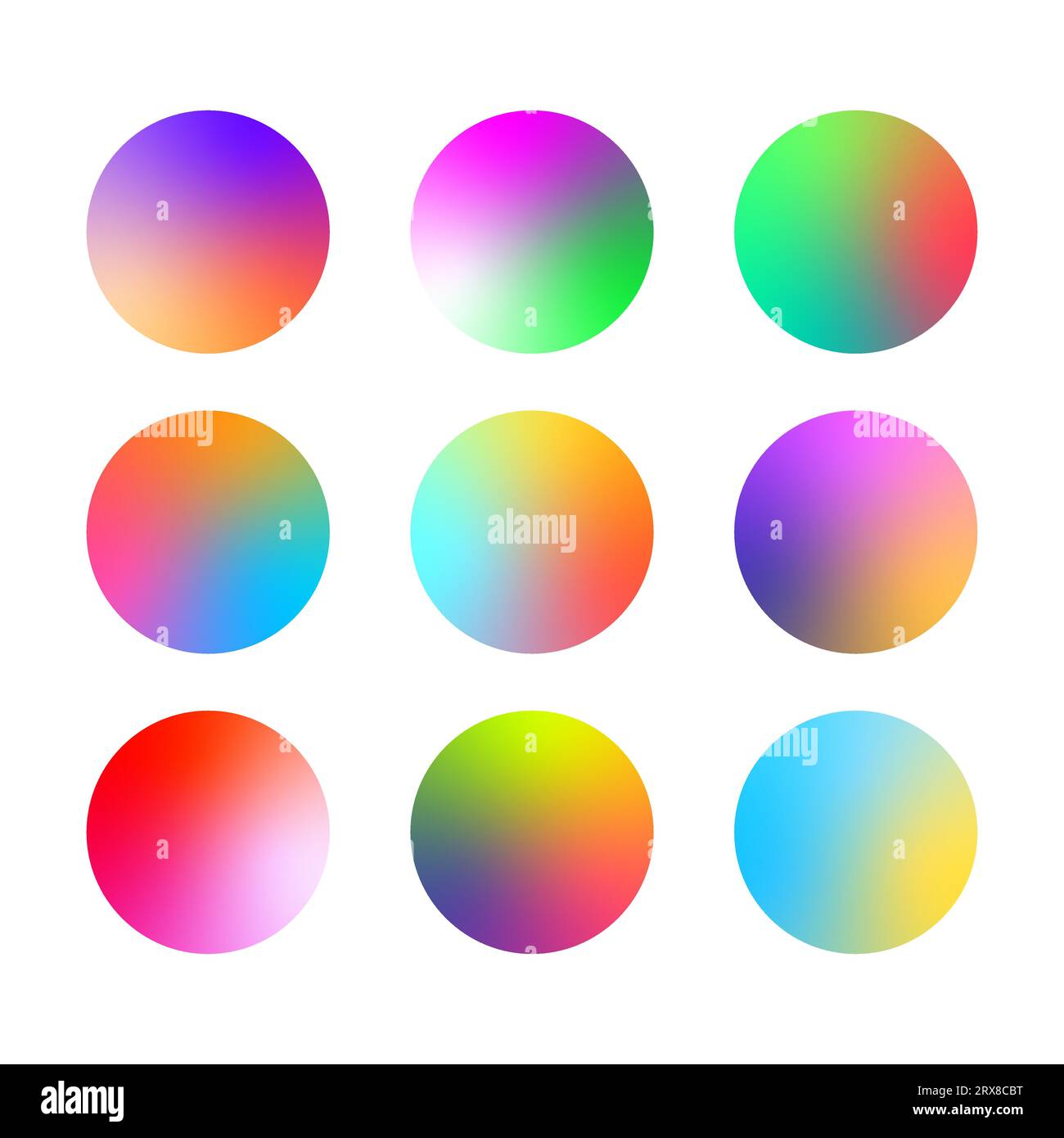 gradient circle templates. Vector illustration Stock Vector Image & Art ...