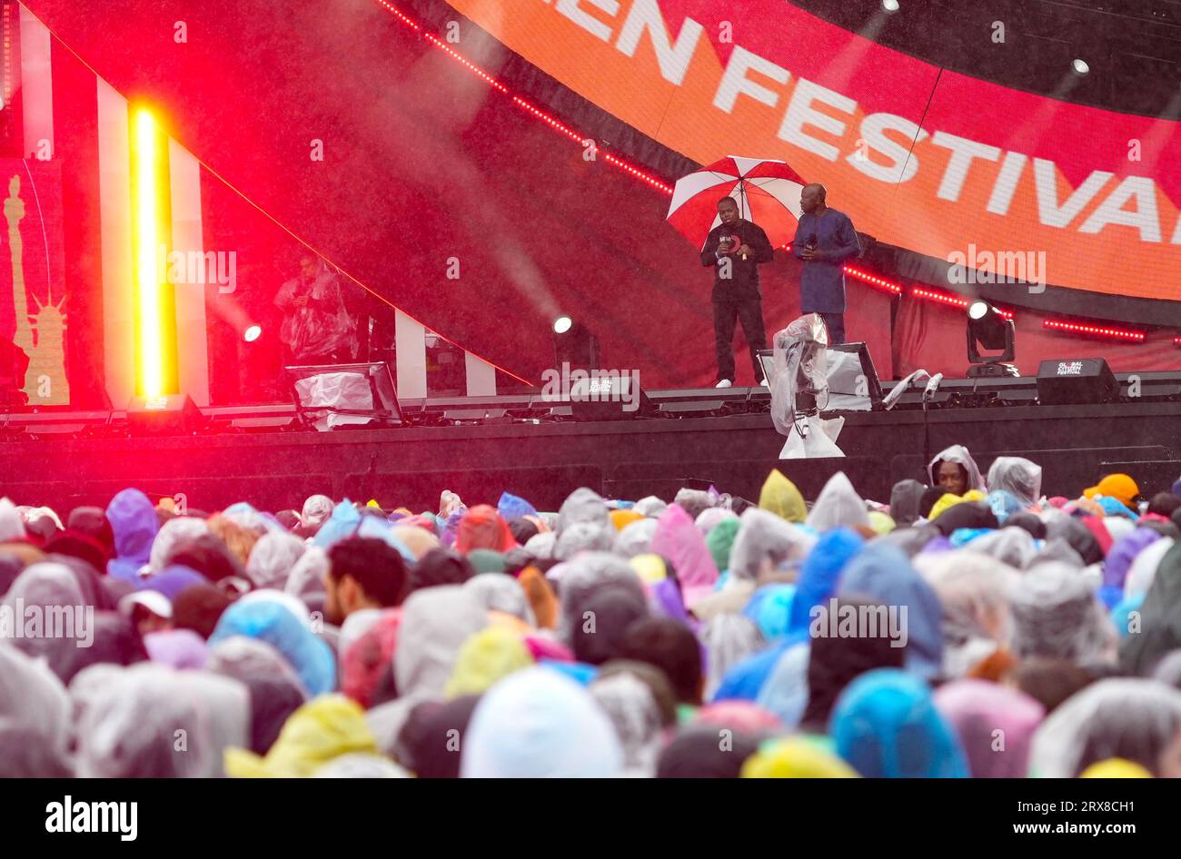 New York, United States. 23rd Sep, 2023. Ousainou Darboe speaks at ...