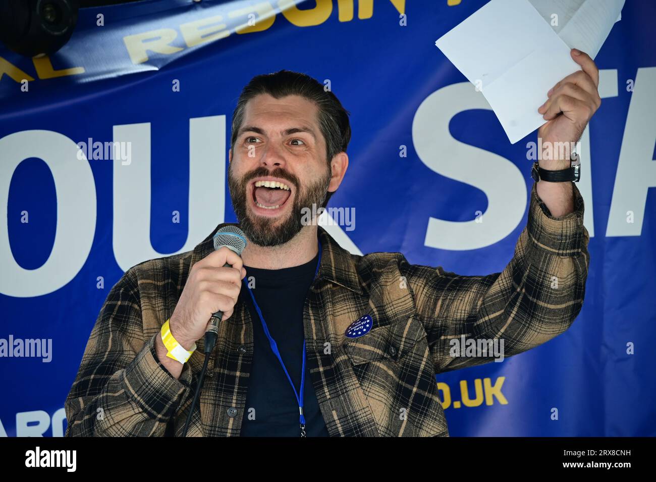 Parliament square, London, UK. 23rd Sep, 2023. Speaker Alex Kerr at the ...