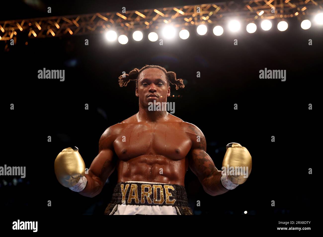 Anthony yarde celebrates hi-res stock photography and images - Alamy