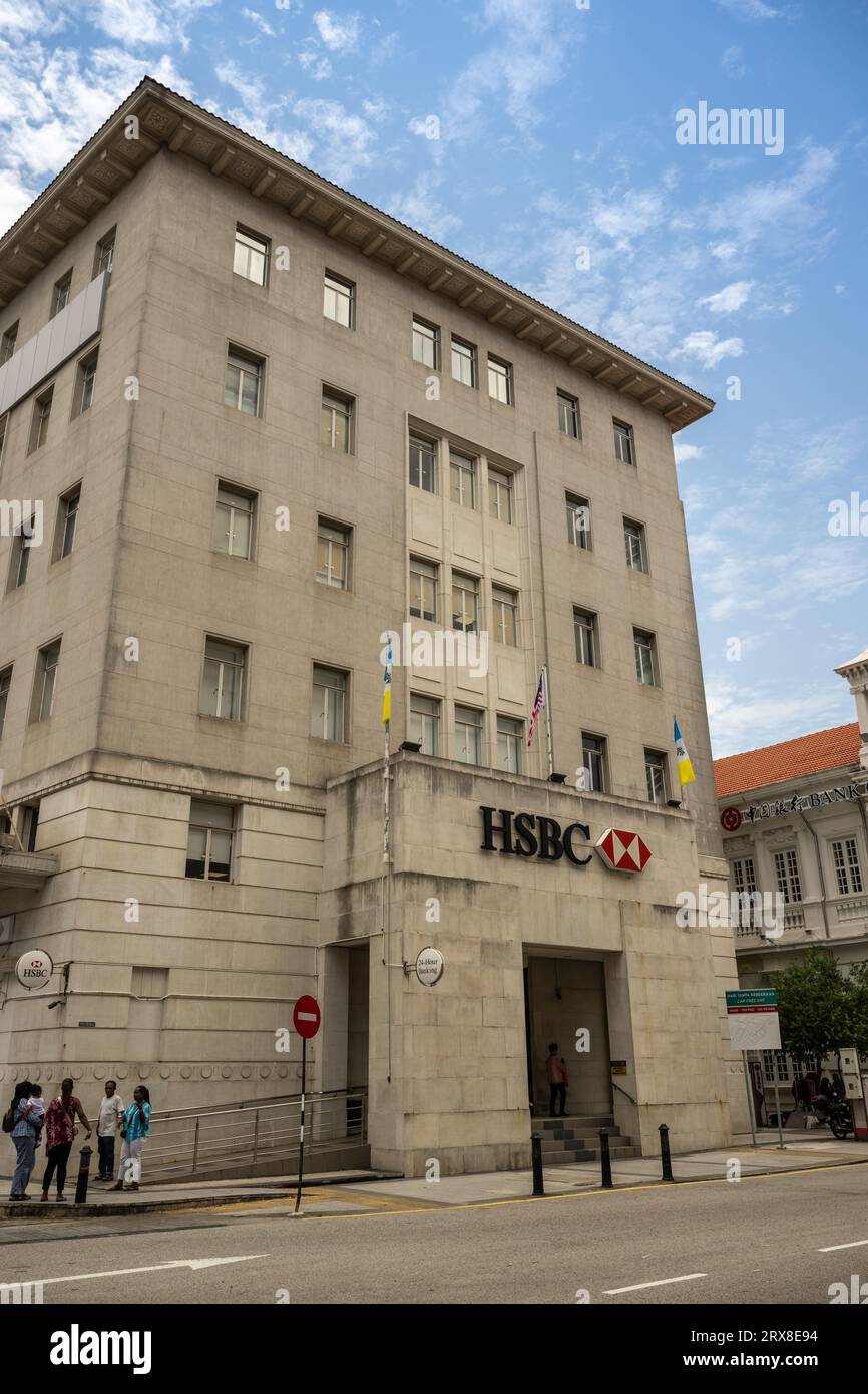 The HSBC Building on Beach Street, Georgetown, Pulau Pinang, Malaysia ...