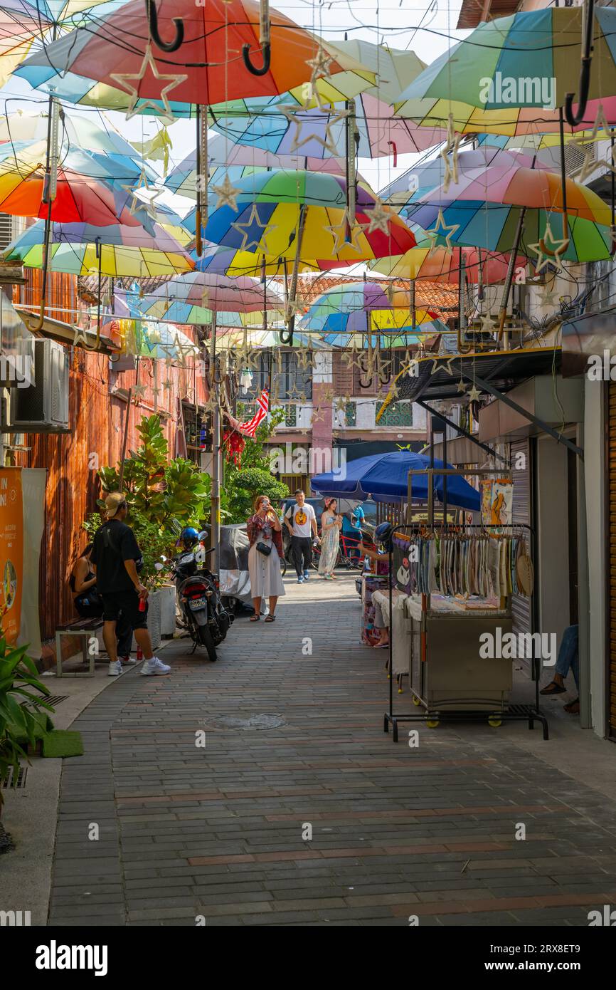 Umbrella Alley, Georgetown, Pulau Pinang, Malaysia Stock Photo - Alamy