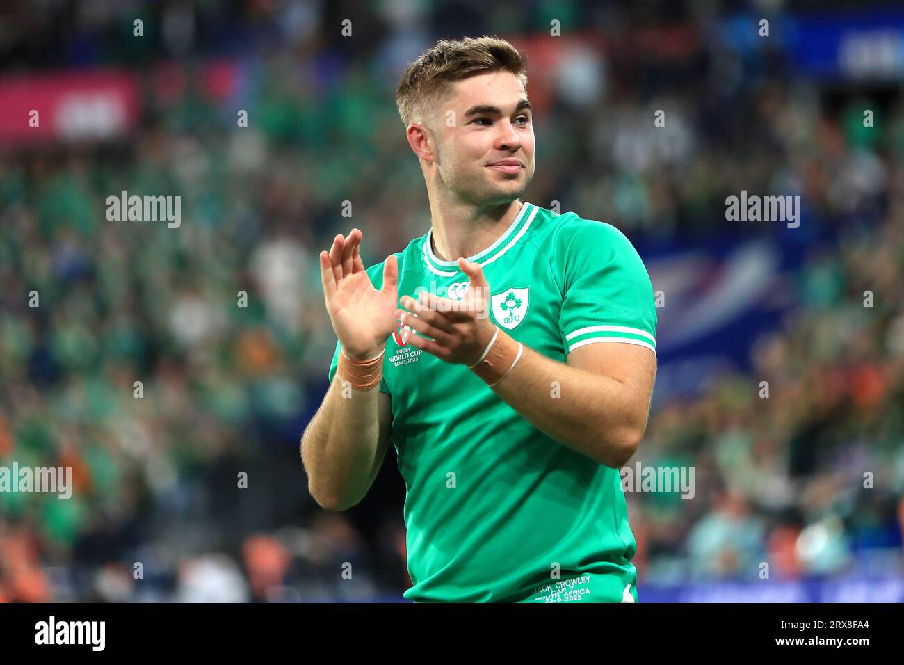 Ireland's Garry Ringrose celebrates after the final whistle in the ...