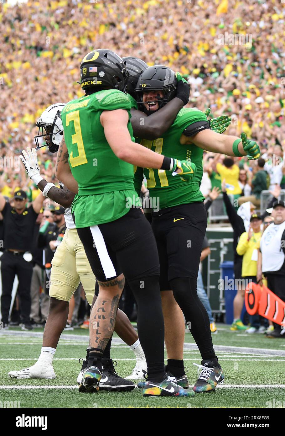 EUGENE, OR - SEPTEMBER 23: Oregon Ducks tight end Casey Kelly (81 ...