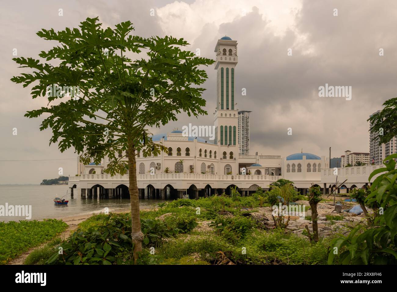 The Penang Floating Mosque, Pulau Pinang, Malaysia Stock Photo - Alamy
