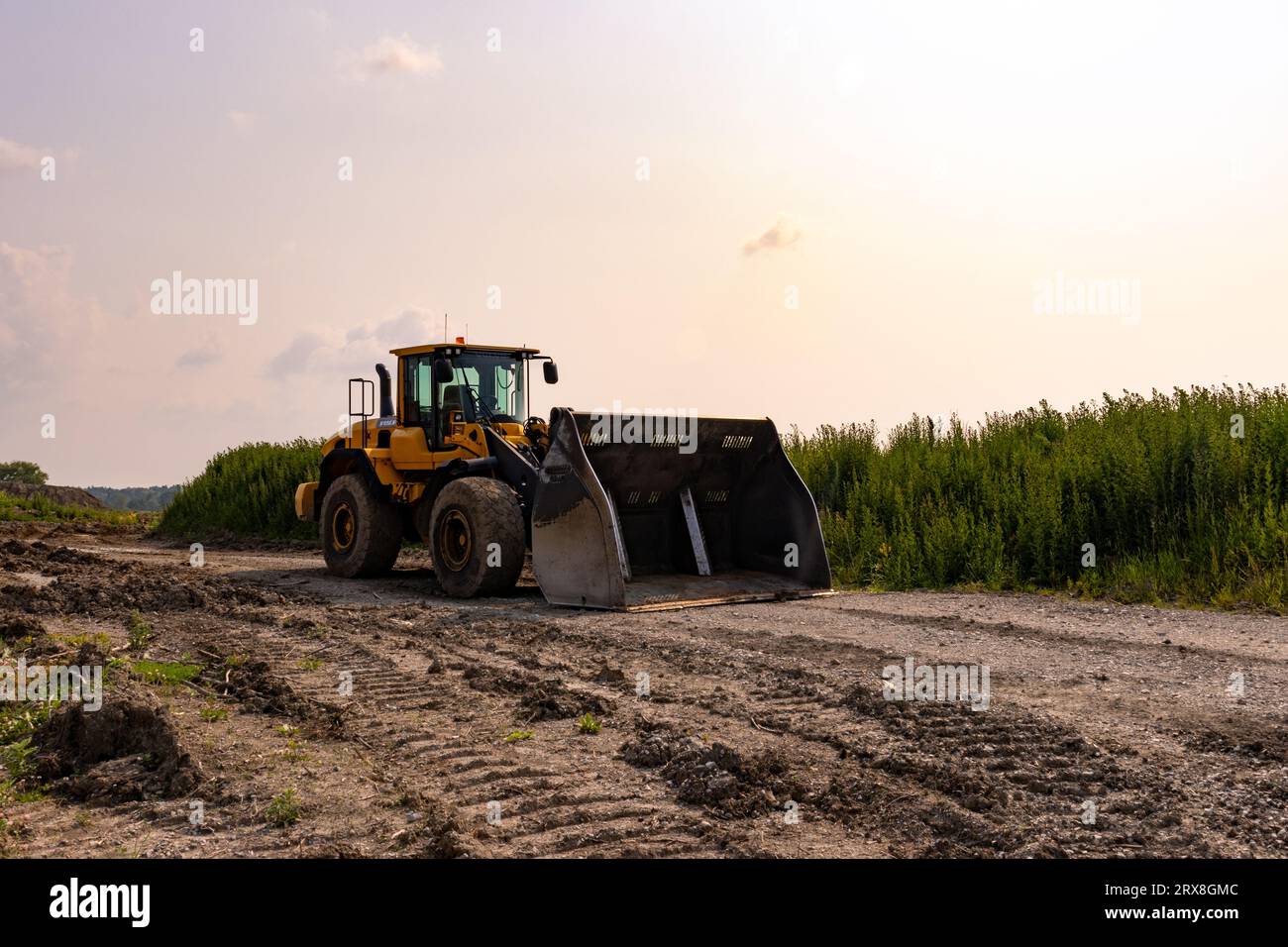 Bulldozer parked hi-res stock photography and images - Alamy