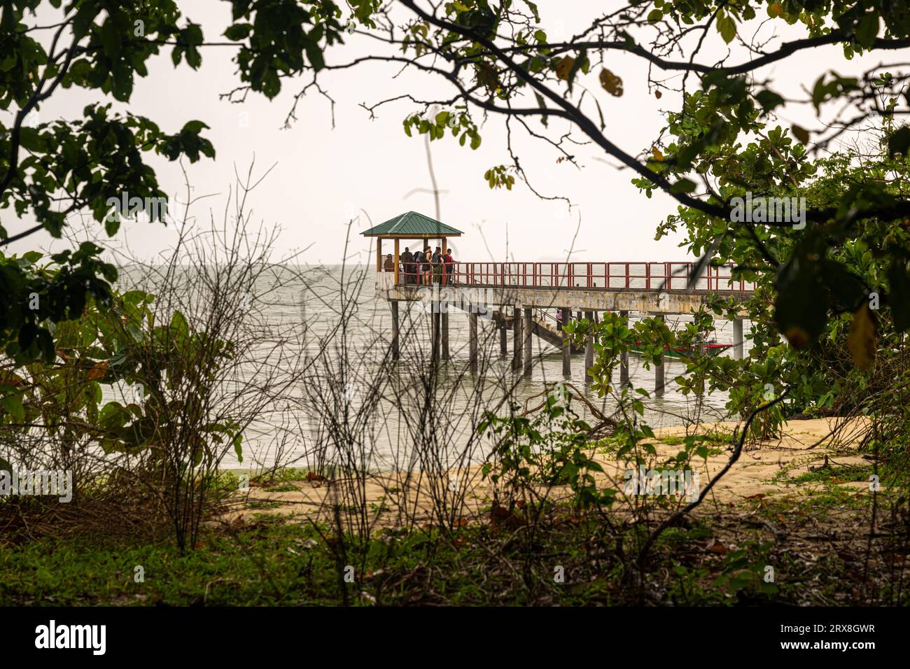 The Jetty at Pantai Keracut (Turtle Beach), Taman Negara Pulau Pinang ...