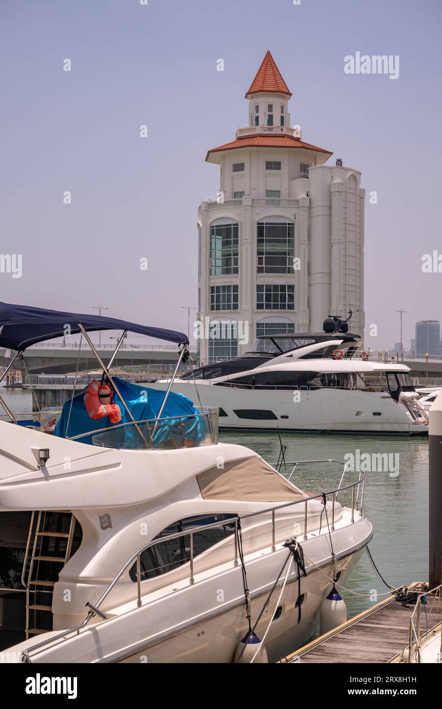 Boats in the marina at Straits Quay, Penang, Malaysia Stock Photo - Alamy