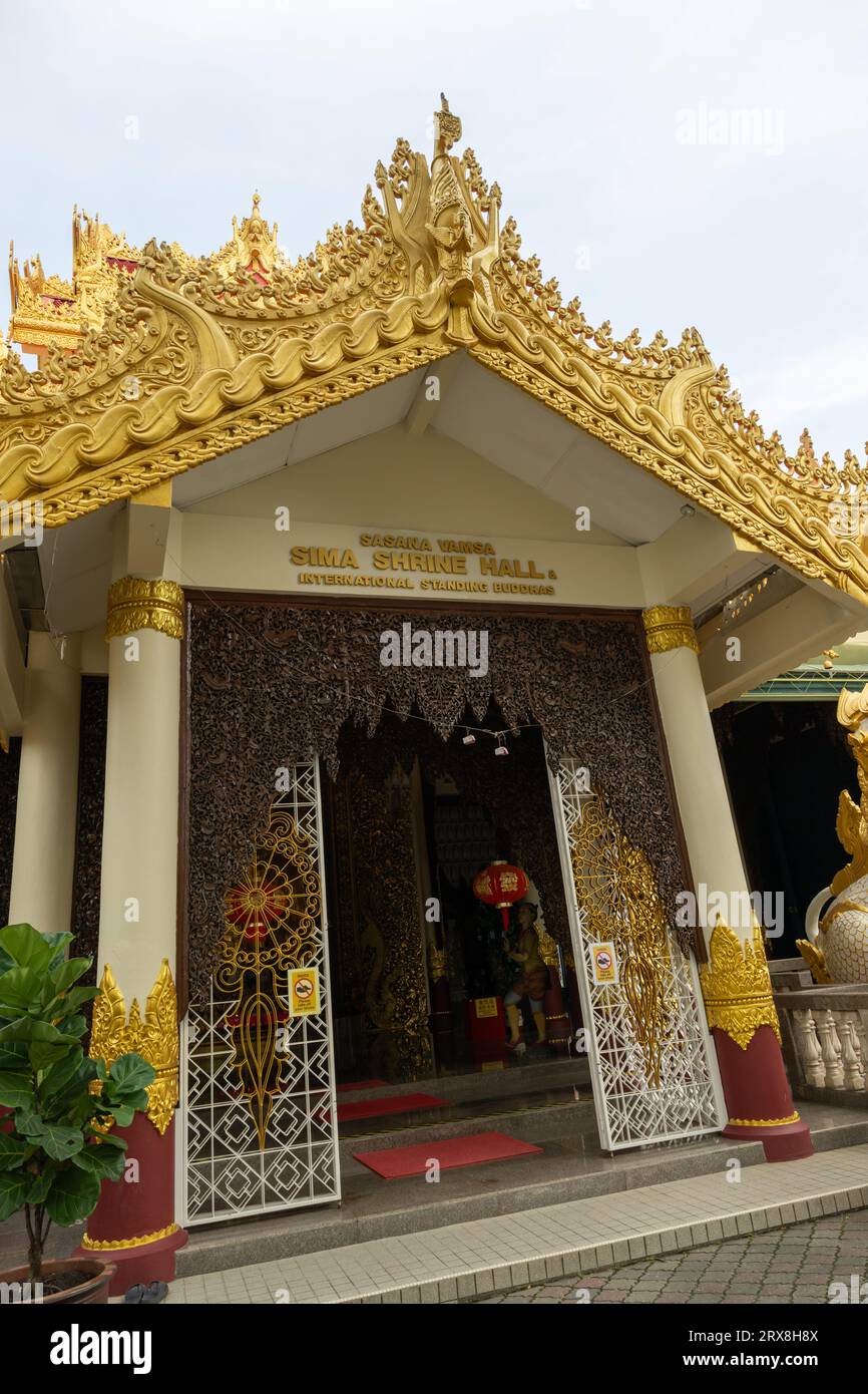 The Sima Shrine Hall at the Burmese Buddhist Temple, Penang, Malaysia ...