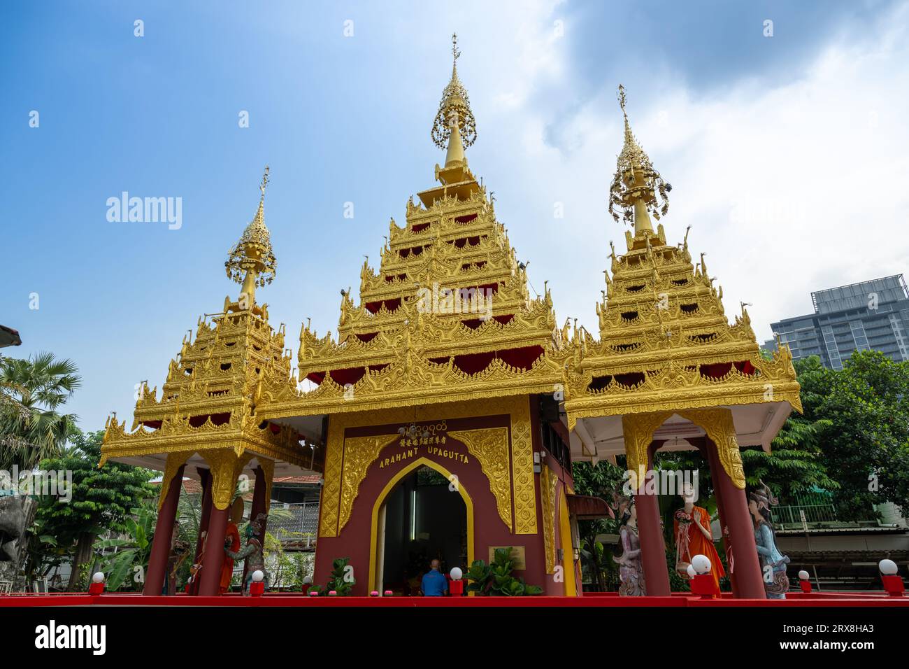 The Arahant Upagutta Shrine at the Burmese Buddhist Temple, Penang ...