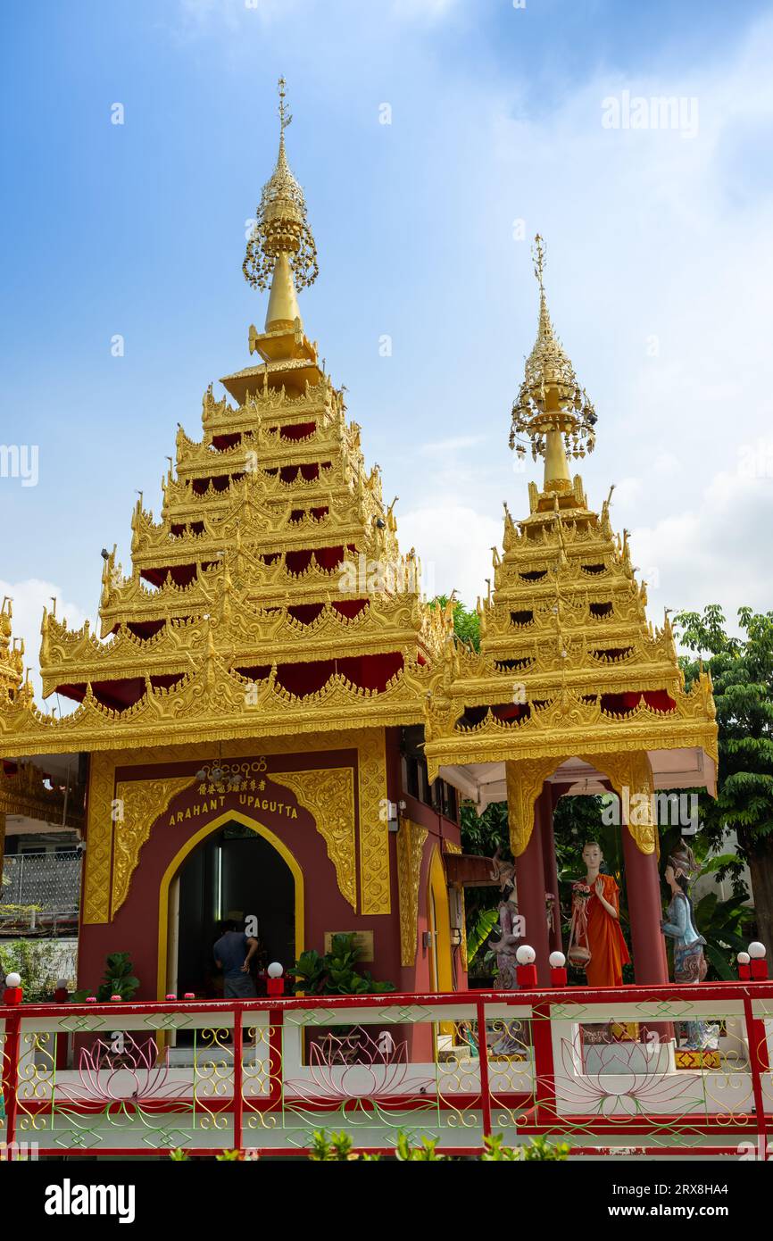 The Arahant Upagutta Shrine at the Burmese Buddhist Temple, Penang ...