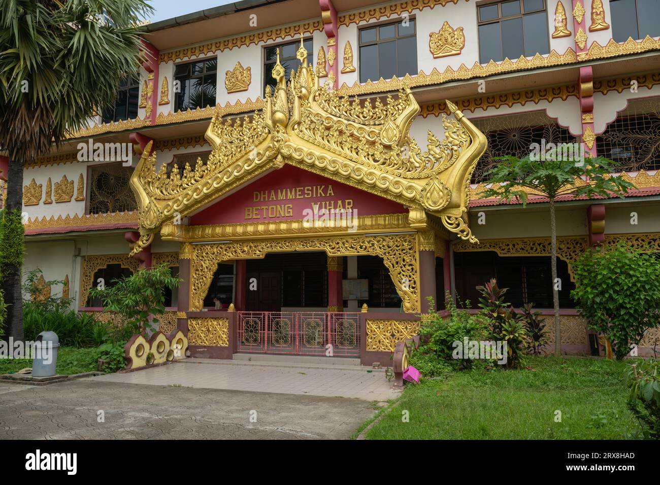 The Dhammesika Library at the Burmese Buddhist Temple, Penang, Malaysia ...
