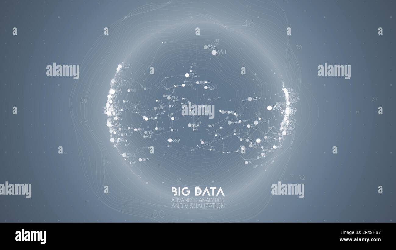Big data visualization. Futuristic infographic. Information aesthetic ...