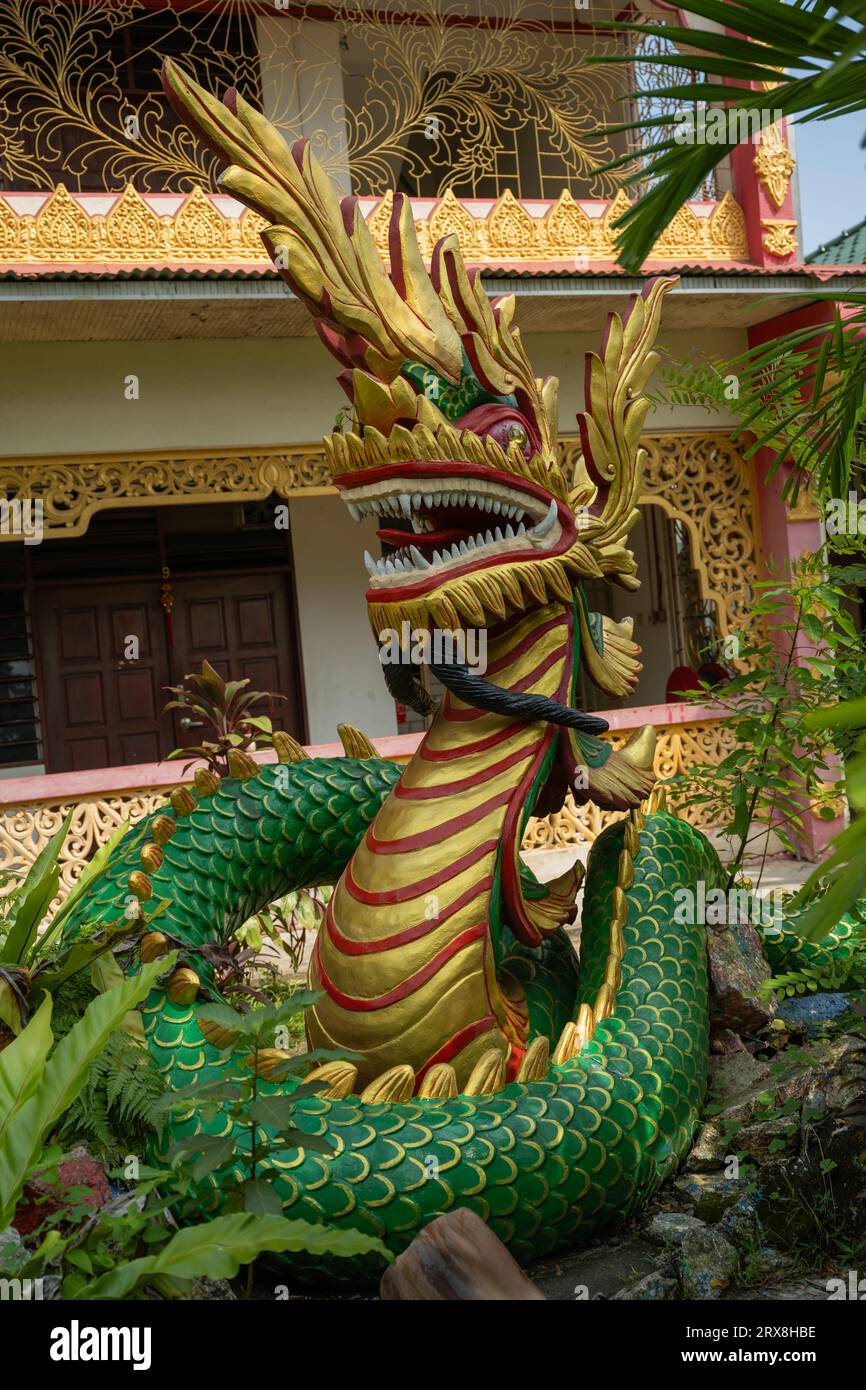 The Dhammesika Library at the Burmese Buddhist Temple, Penang, Malaysia ...