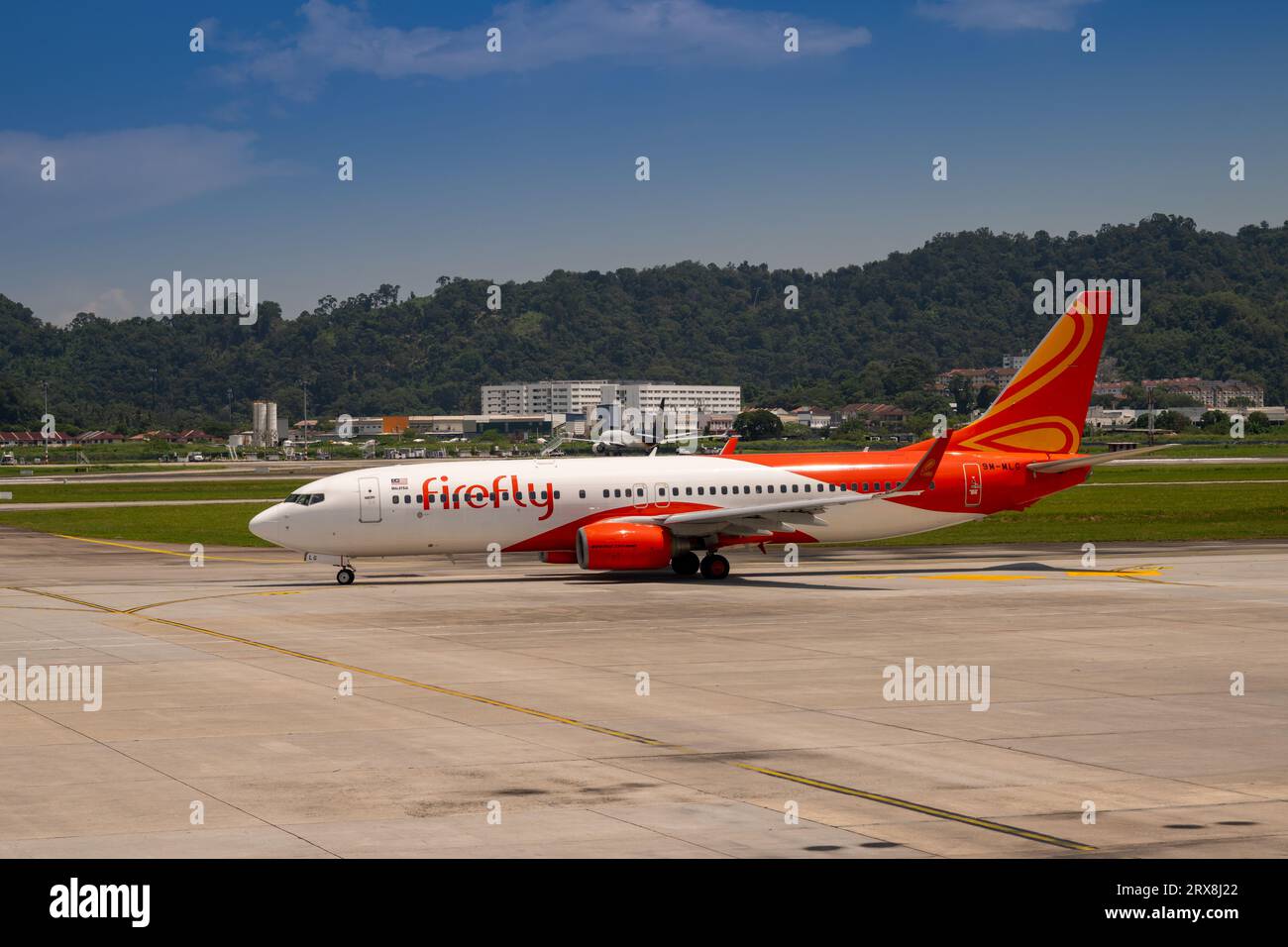 A Firefly Boeing 737-800 taxiing at Penang International Airport, Pulau ...