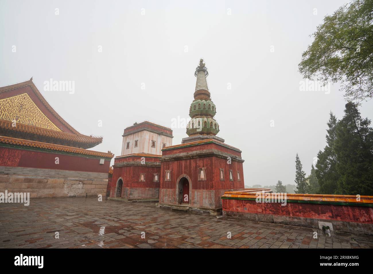 Tibetan pagodas in the Four Great Regions Scenic Spots of Summer Palace ...