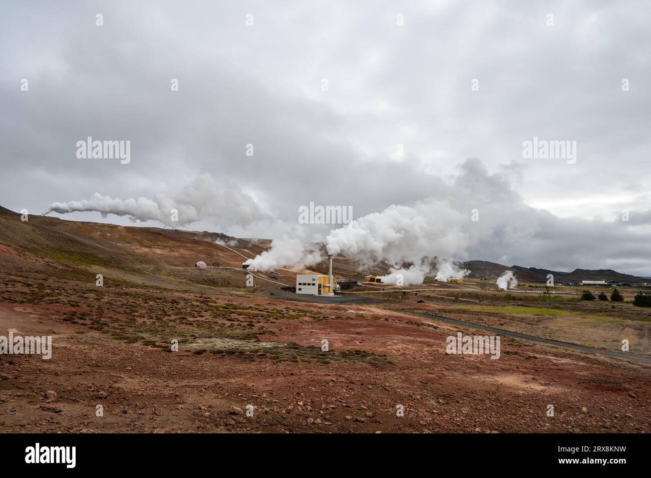 Myvatn, Iceland - September 9, 2023 - Bjarnarflag Geothermal Station in ...