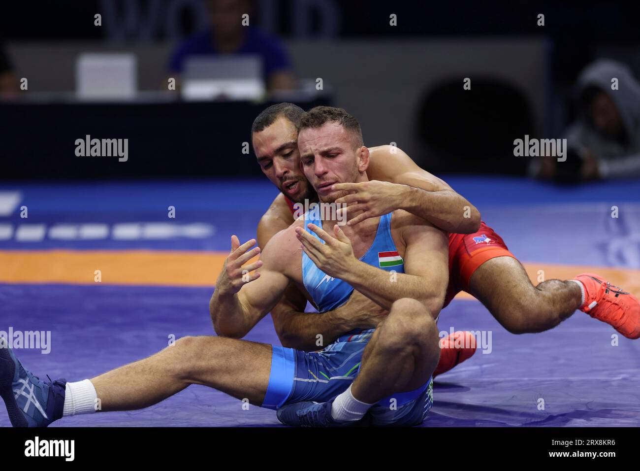 Ibrahim Mahmoud Hamed Hassan GHANEM of France (red) and Robert Attila ...