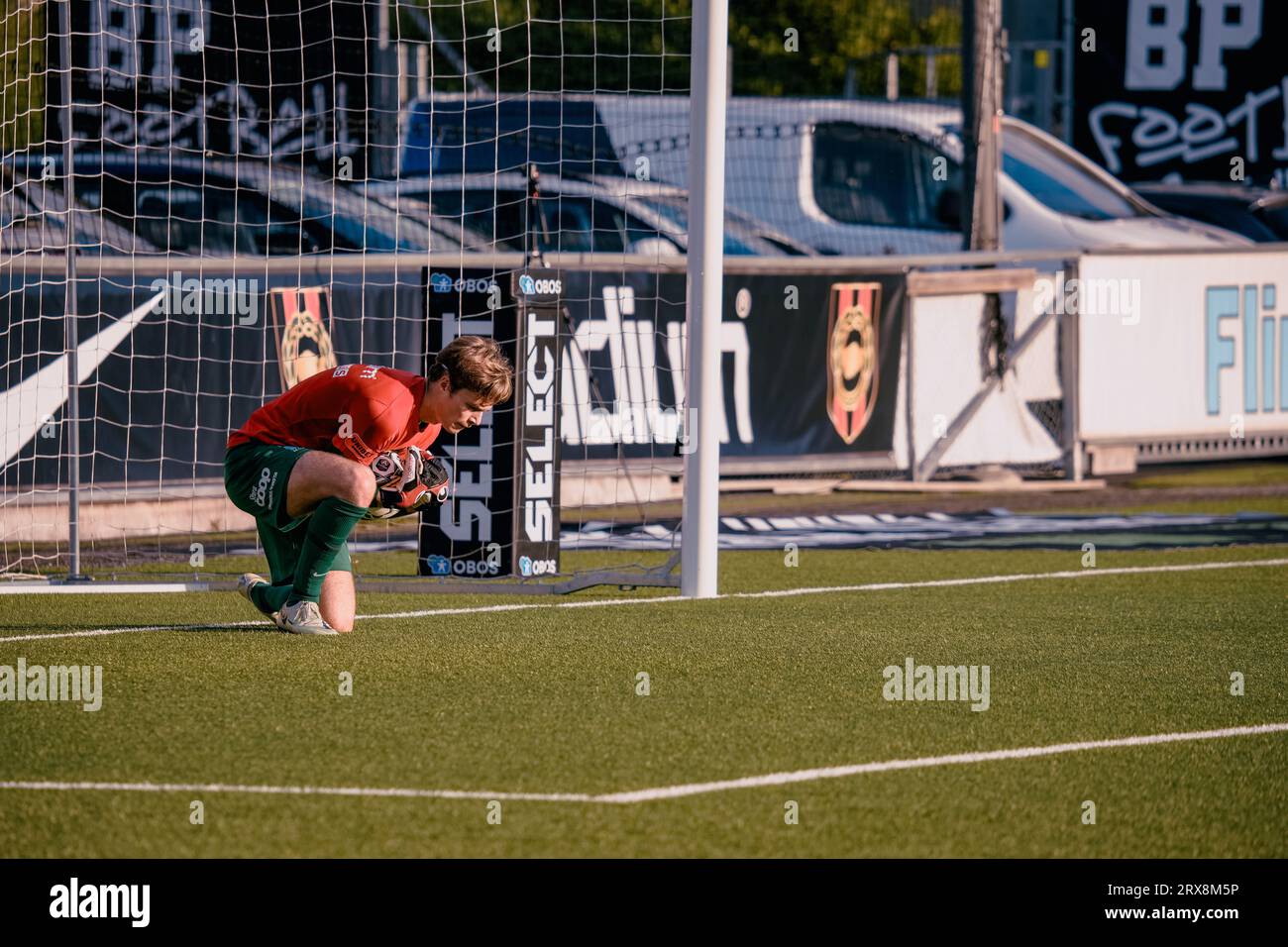 Stockholm, Sweden, 09 23 2023, Allsvenskan, Brommapojkarna warm-up ...