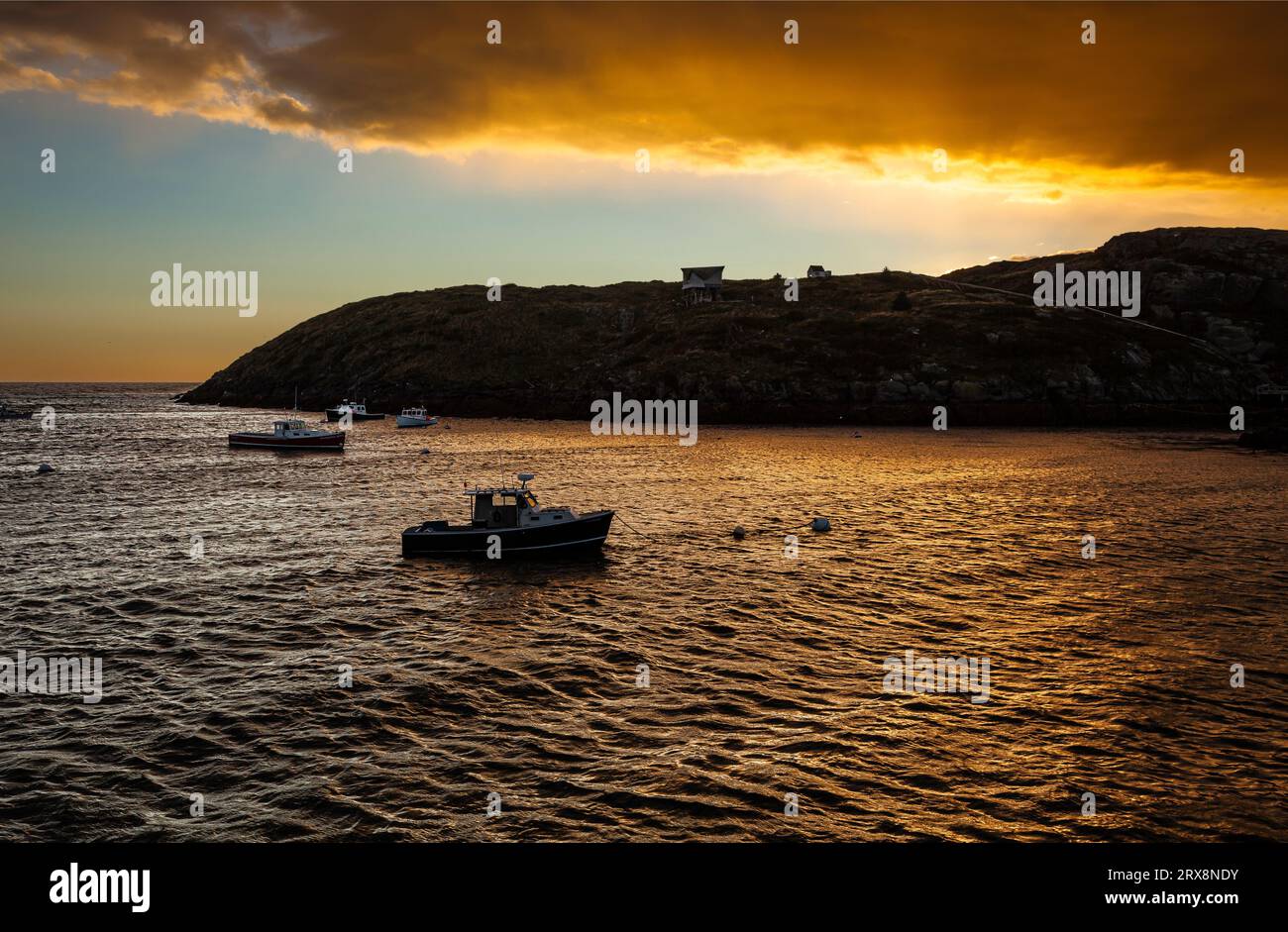 Harbor Monhegan Island, Maine, USA Stock Photo - Alamy