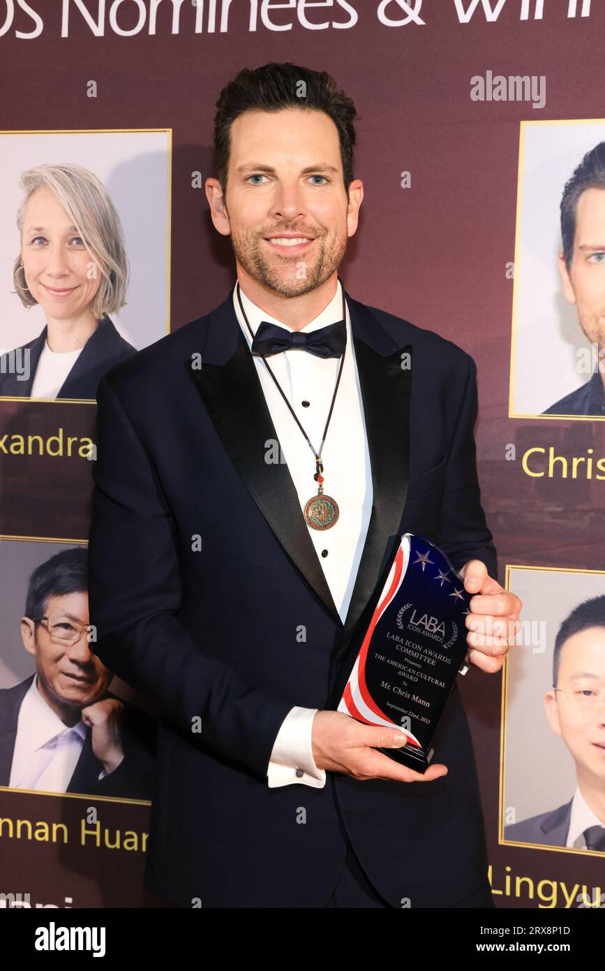 Los Angeles, California, USA. 22nd September, 2023. Chris Mann with his ...