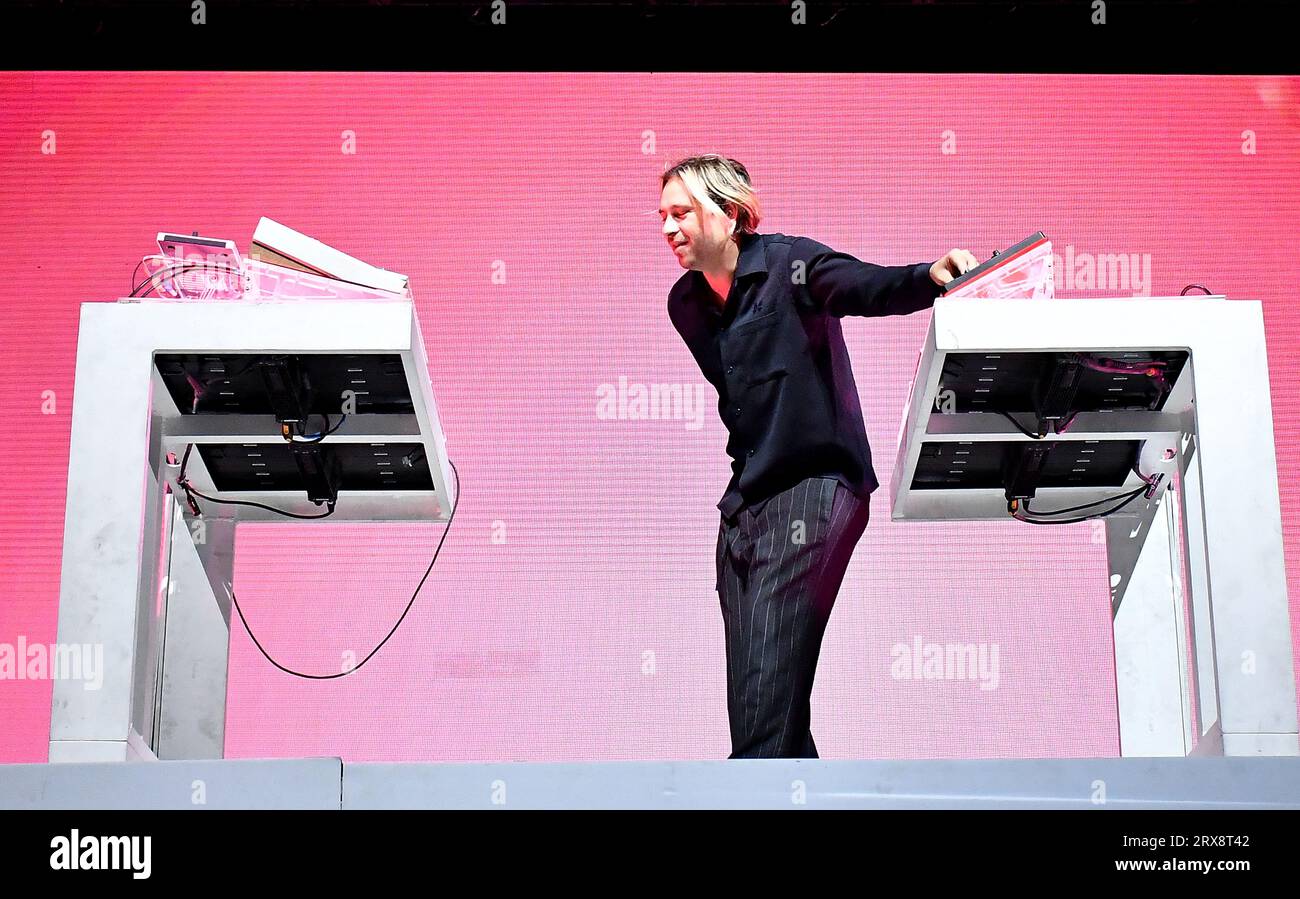 Las Vegas, USA. 22nd Sep, 2023. Flume aka Harley Streten performs ...
