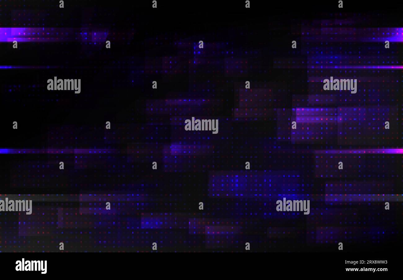 Glitch cyberpunk effect. Digital color noise. Futuristic video error ...