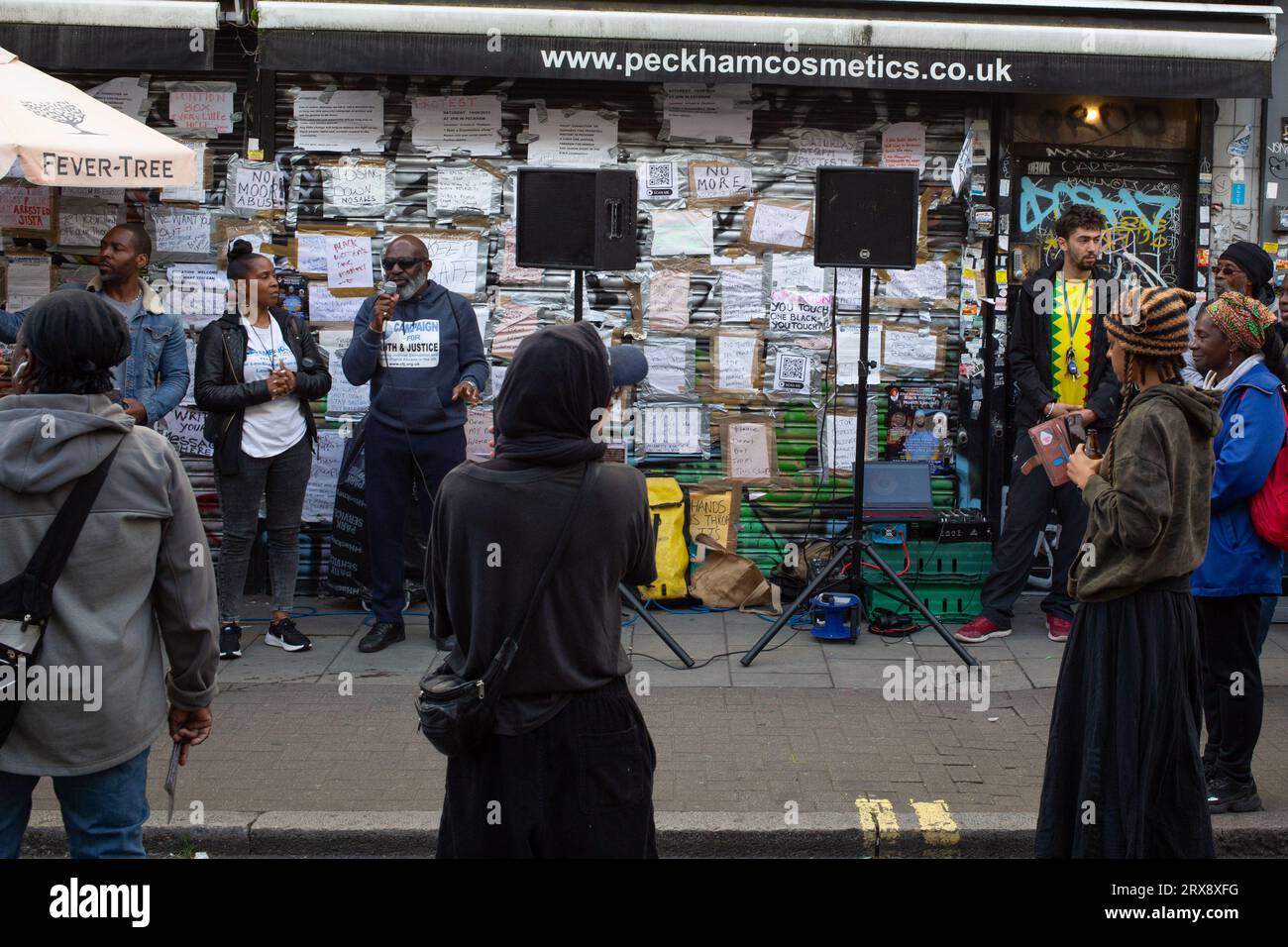 London, UK. 23rd Sep, 2023. Carl Grant from Campaign for Truth and ...