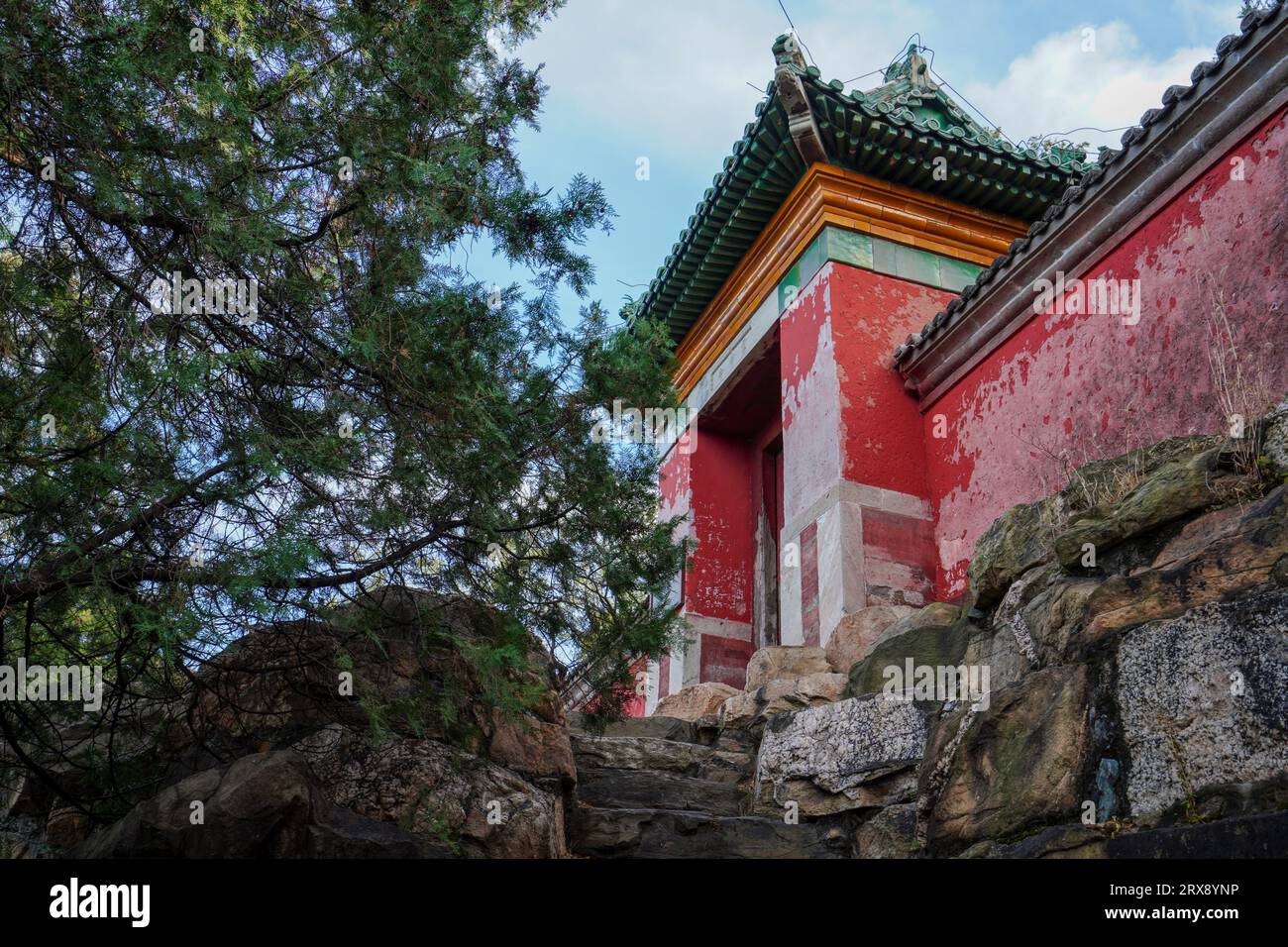 Gate of Yunhui Temple, Summer Palace, Beijing Stock Photo - Alamy