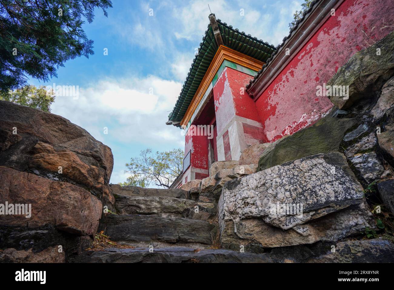 Gate of Yunhui Temple, Summer Palace, Beijing Stock Photo - Alamy