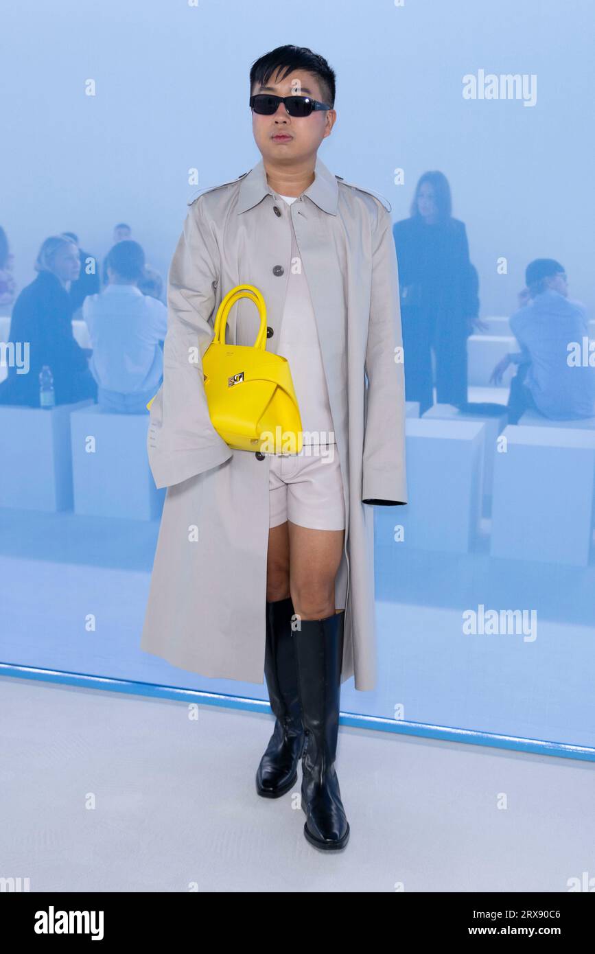 Milan, Italien. 23rd Sep, 2023. Declan Chan at FERRAGAMO Spring/Summer ...