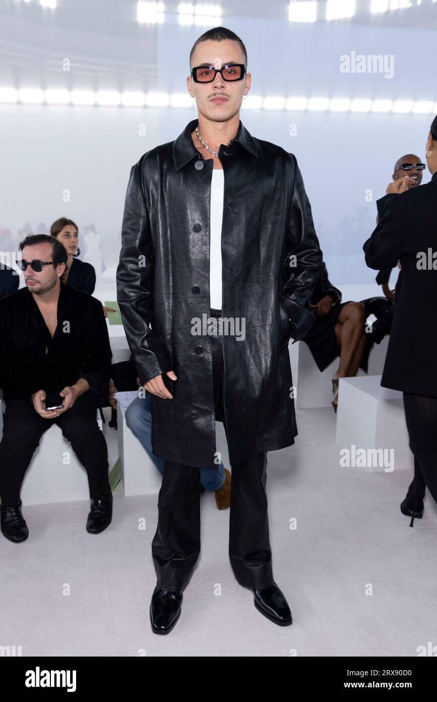 Milan, Italien. 23rd Sep, 2023. Aron Piper attends FERRAGAMO Spring ...