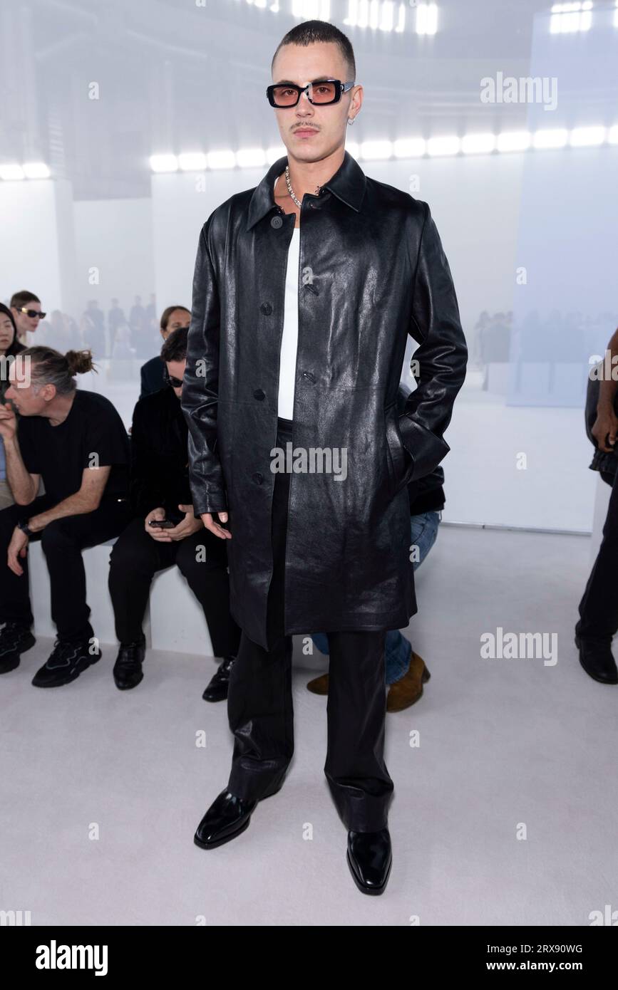 Milan, Italien. 23rd Sep, 2023. Aron Piper attends FERRAGAMO Spring ...