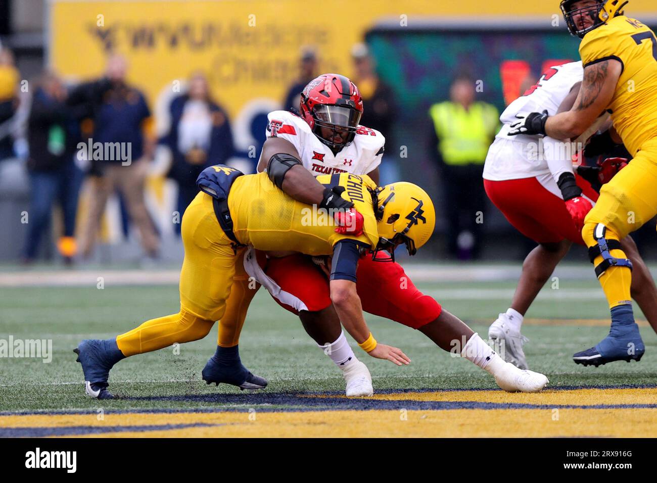 MORGANTOWN, WV - SEPTEMBER 23: West Virginia Mountaineers quarterback ...