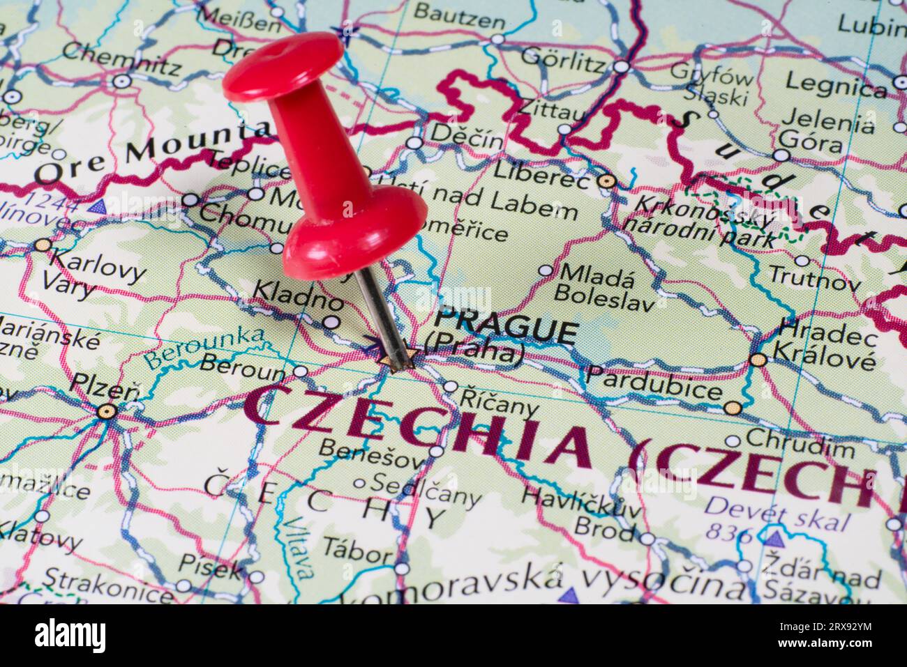 Prague sightseeing map hi-res stock photography and images - Alamy